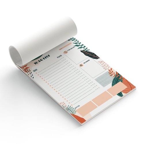 Personnalisation de bloc-notes encollé format A6